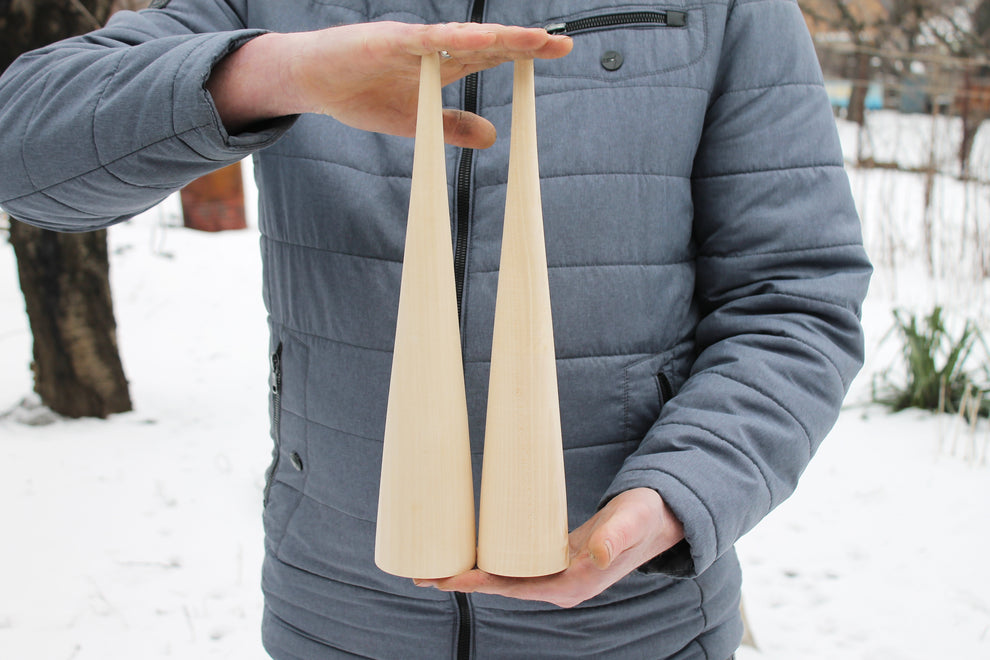 Big wooden cones 360-370 mm x 65-70 mm (14.6 x 2.8 inch)- natural eco ...